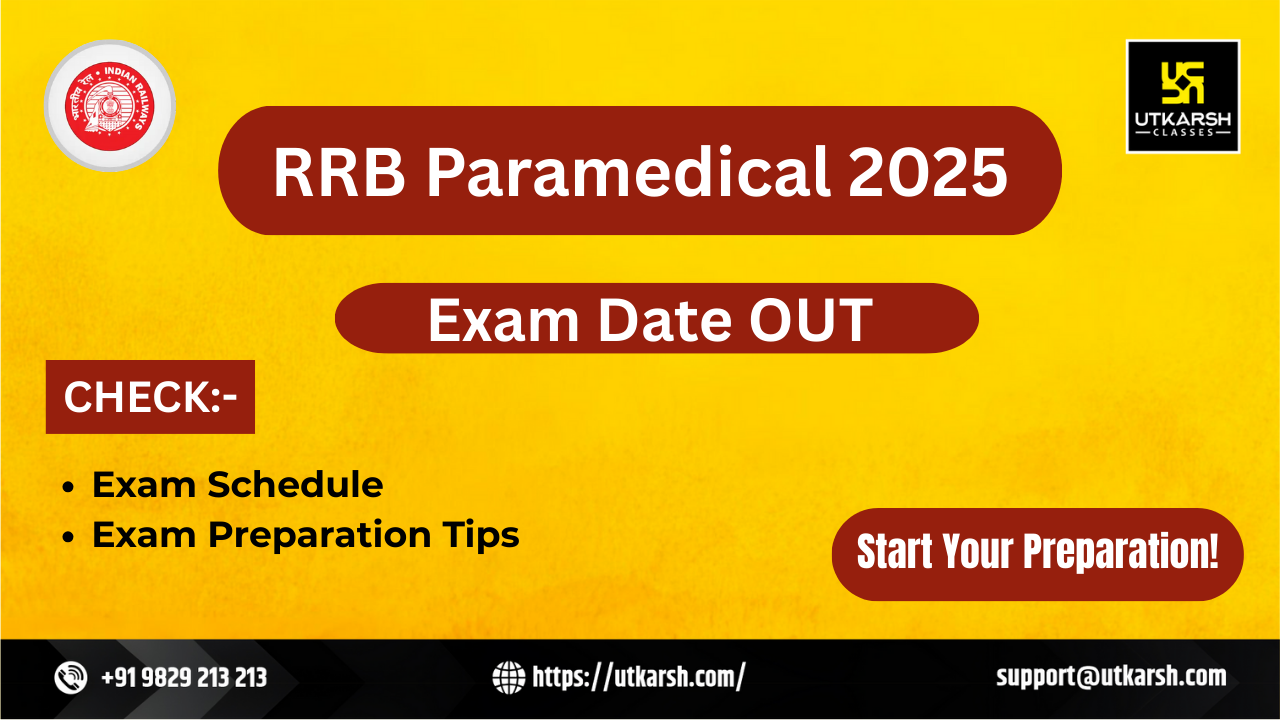 RRB Paramedical Exam Date 2025 (Out): Download Admit Card