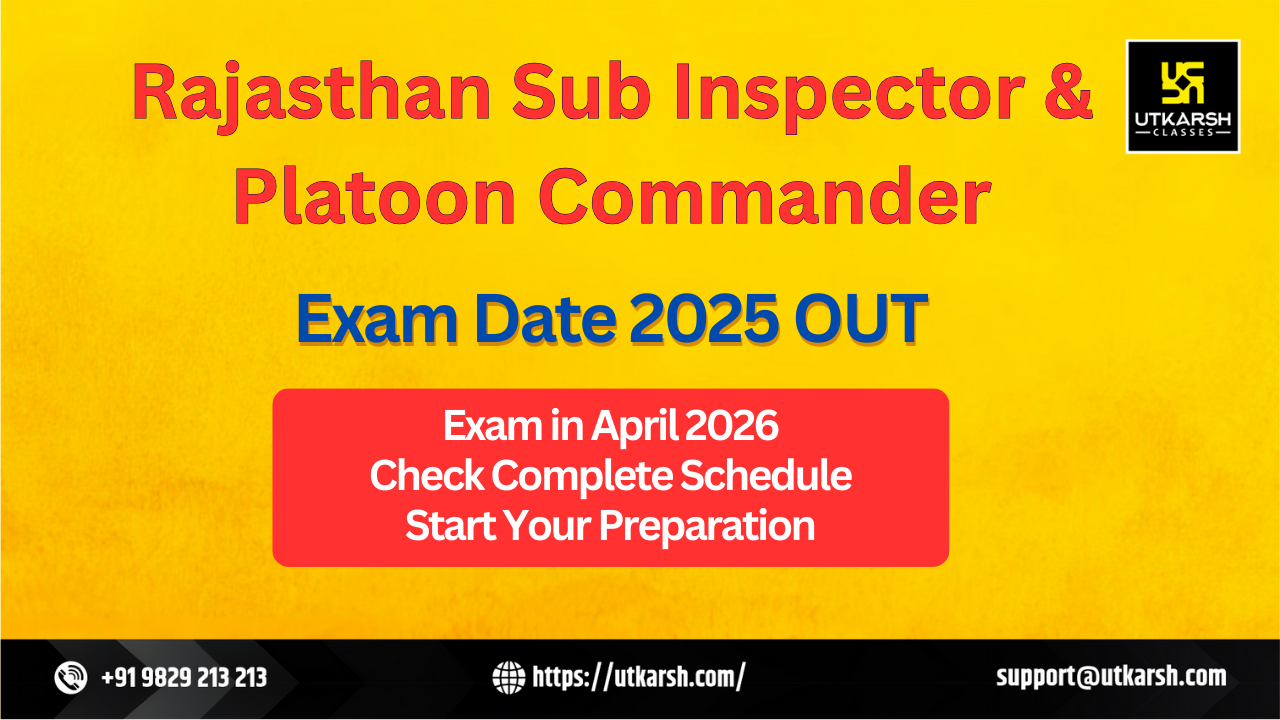 RPSC SI Exam Date 2025 Out: Check Exam Schedule & Timing